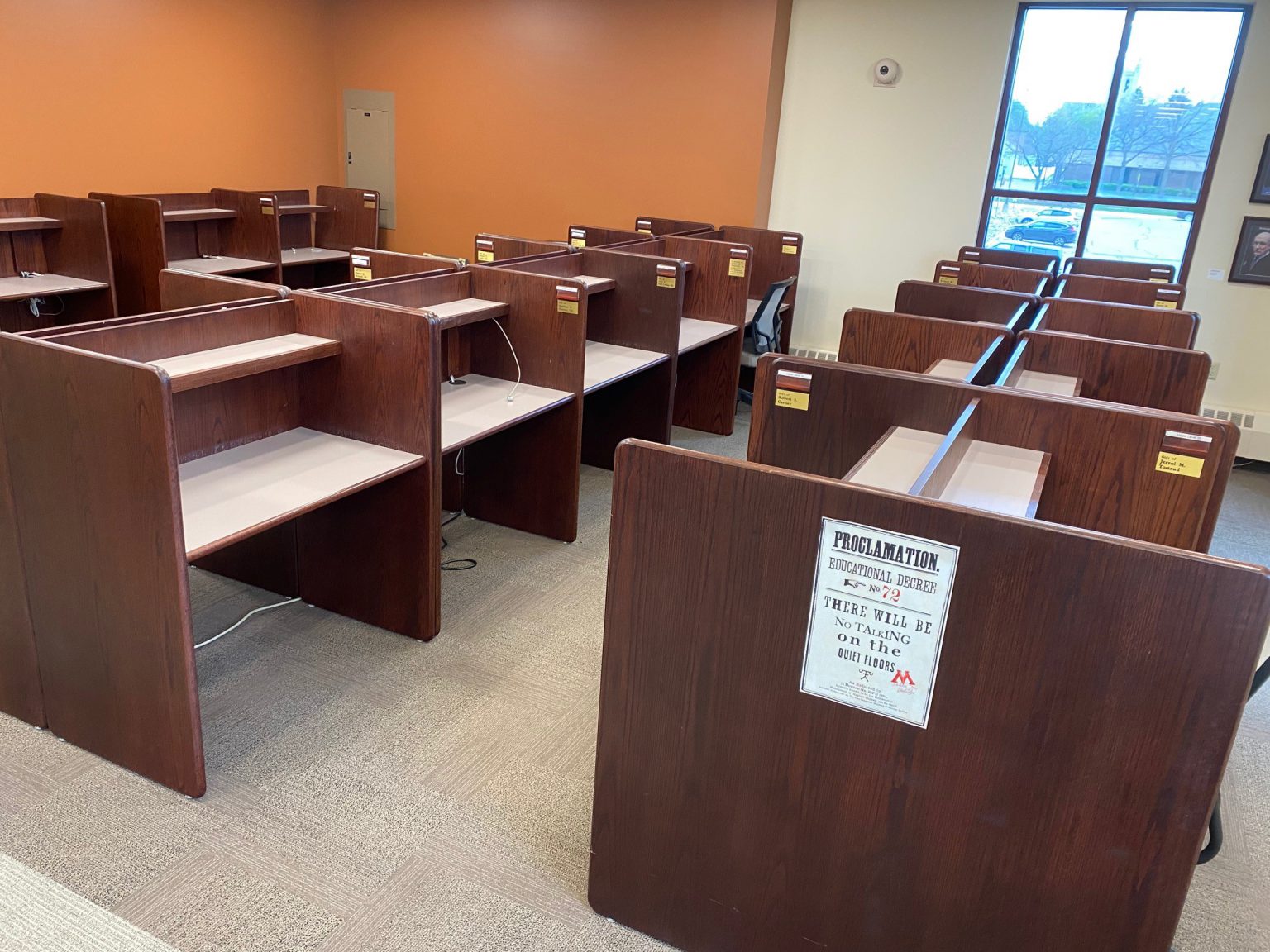 Study Carrels for Summer! – Warren E. Burger Library