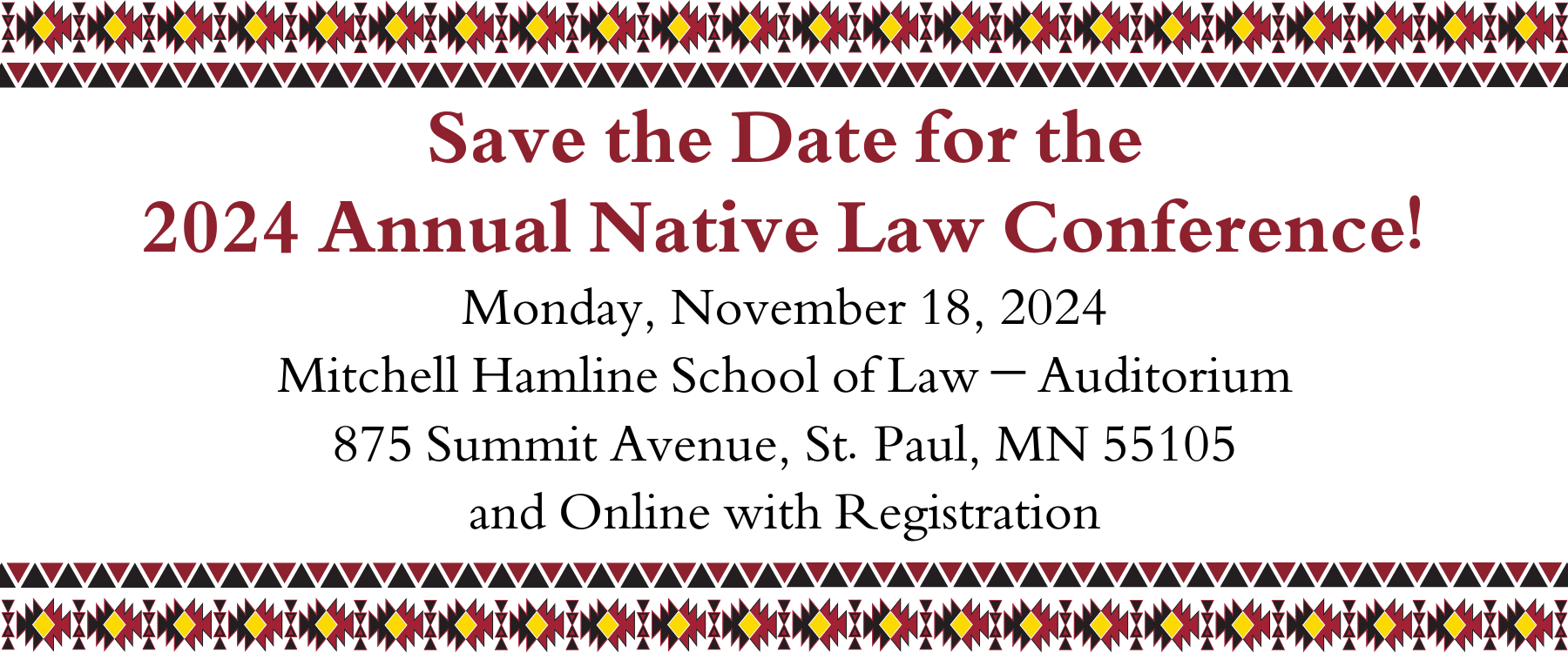 2024 Annual Native Law Conference – Native American Law and Sovereignty ...