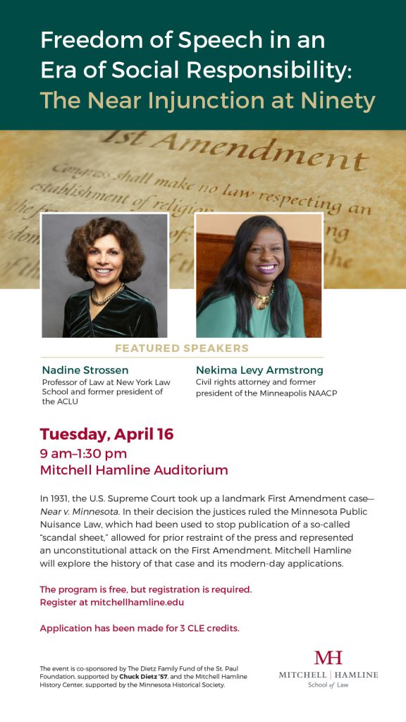 Near vs Minnesota – News and Events | Mitchell Hamline School of Law