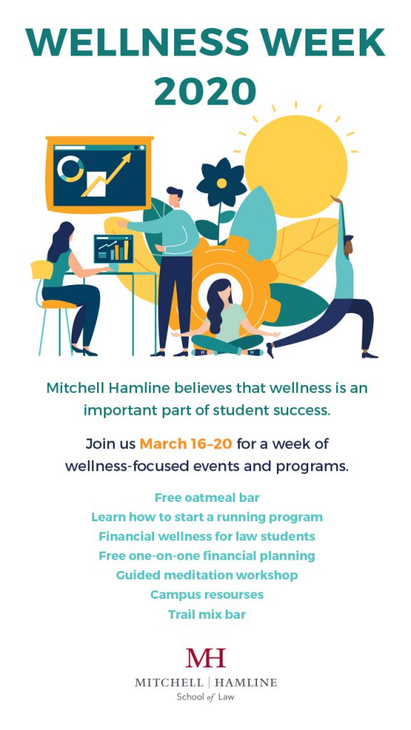 Wellness Week 2020 – News and Events | Mitchell Hamline School of Law