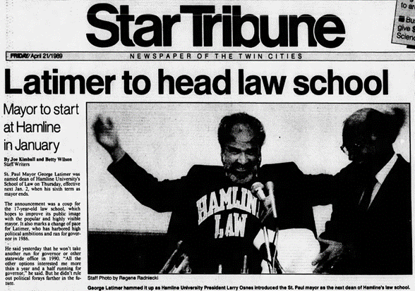 George Latimer, former mayor and Hamline Law dean, dies at 89 – News ...