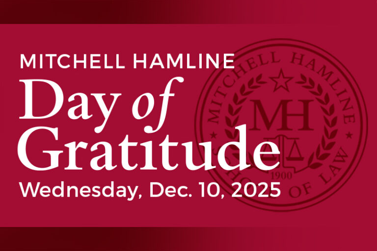 Day of Gratitude to recognize impact of Mitchell Hamline community ...