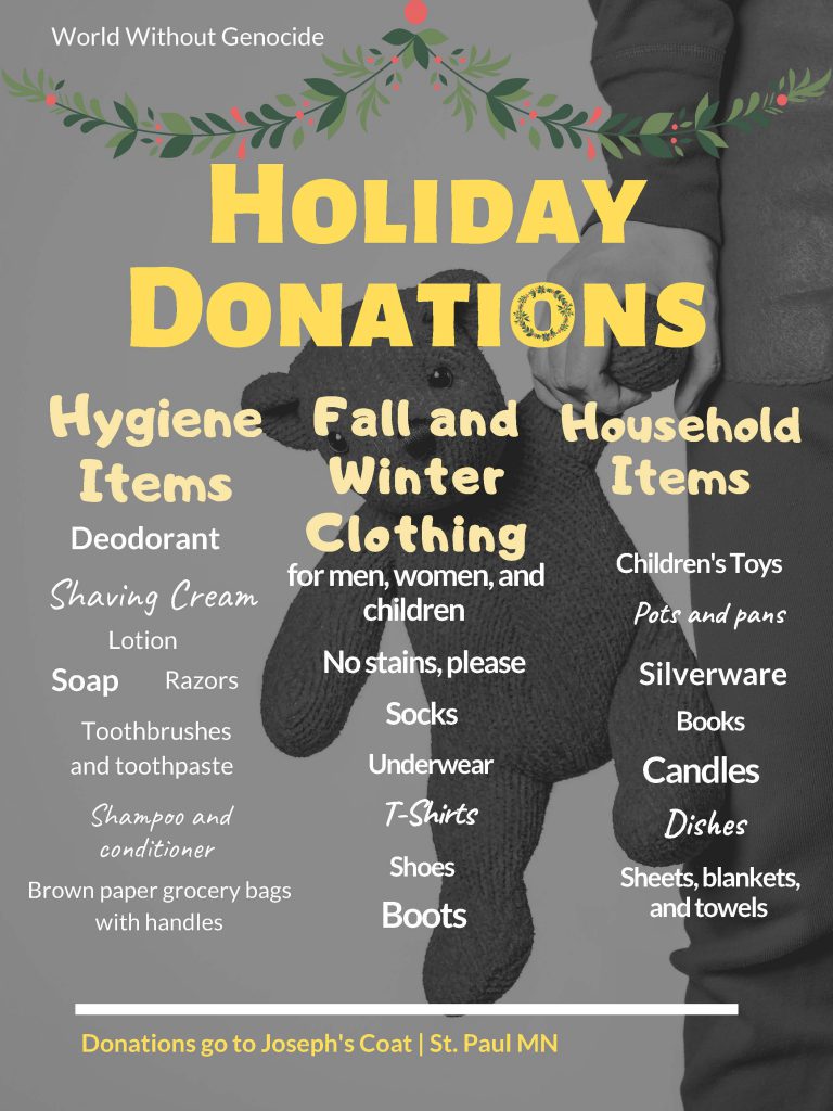 Holiday Donation Drive | Current Students