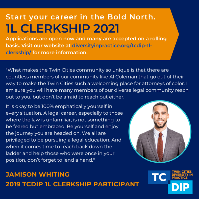 TCDIP 1L Clerkship program | Current Students